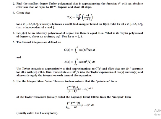 SOLVED: Please solve #5 with full explanation and steps. Thanks! 2. Find the smallest degree ...