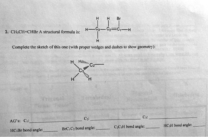 chch chbr a structural formula is complete the skelch of this one with ...