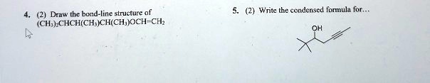 SOLVED: Draw the bond-line structure of CH3CHCH(CH3)CH(CH3)OCH3.