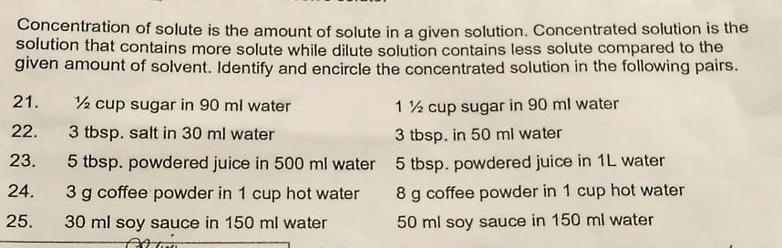 Concentration of solute is the amount of solute in a given solution. Concentrated solution is ...