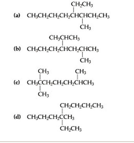 SOLVED: 'What are the IUPAC names of the following alkanes? Give systematic names for the ...