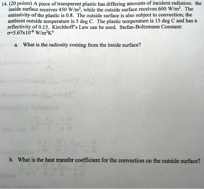 SOLVED: 14. (20 points) A piece of transparent plastic has differing ...