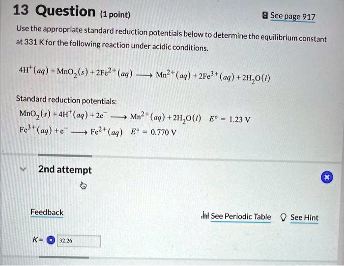 SOLVED:13 Question (1 point) See page 917 Use the appropriate standard ... SOLVED:13 Question (1 point) See page 917 Use the appropriate standard ...