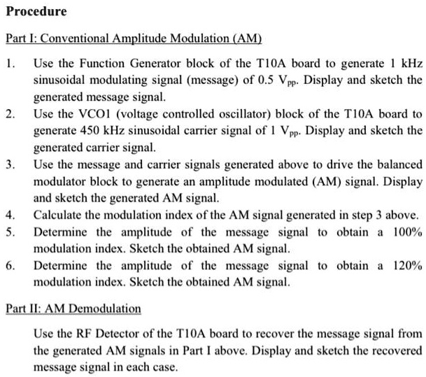 Solved Texts Can You Write A Program In Matlab Please Procedure Part I Conventional