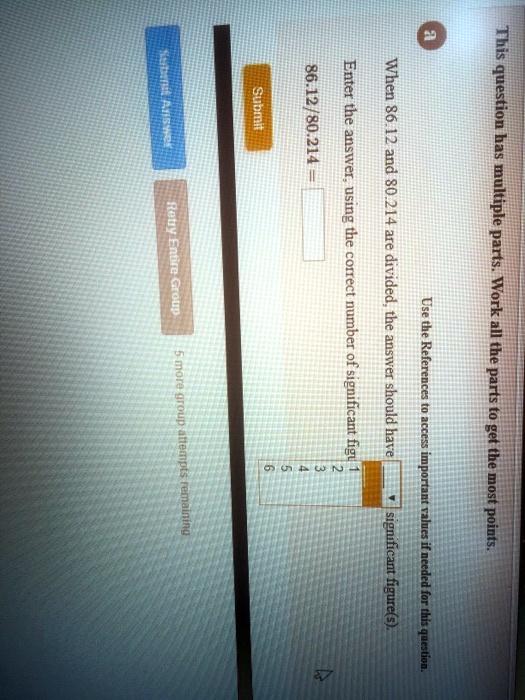 SOLVED: This Enter Submi 86.12/80.214 When 86.12 question the answer; and bas using 80.214 the ...