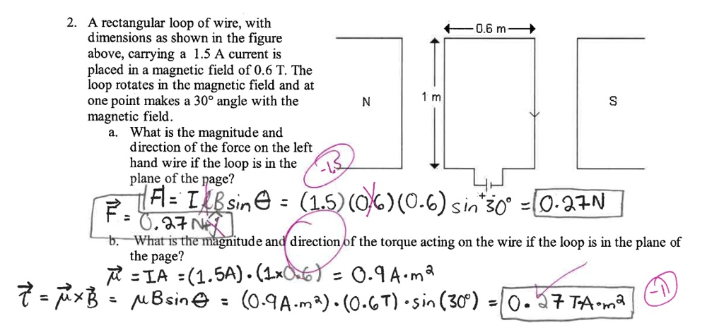 [GET ANSWER] 2 a rectangular loop of wire with dimensions as shown in ...
