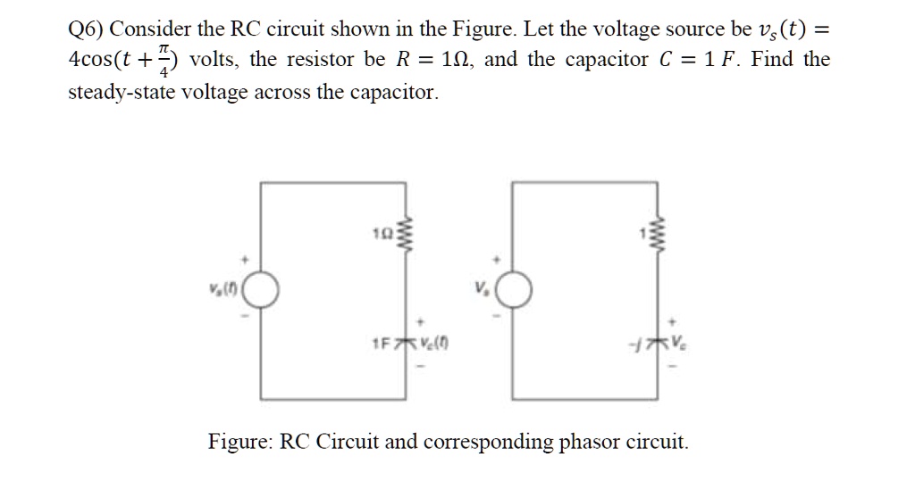 q6 consider the rc circuit shown in the figure let the voltage source ... q6 consider the rc circuit shown in the figure let the voltage source ...