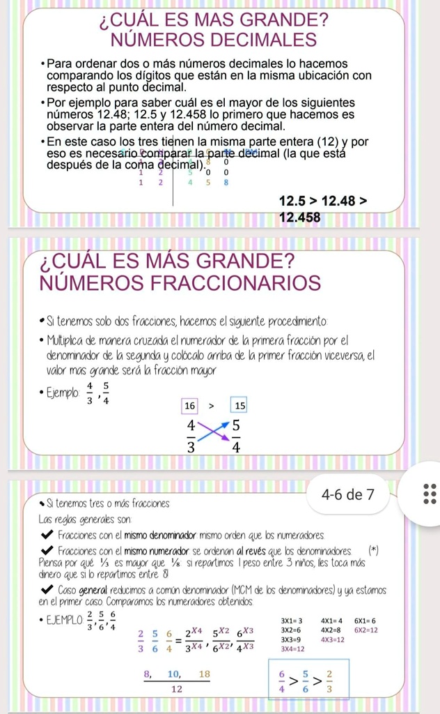 SOLVED: Ayuda pliss un resumen CUÁL ES MAS GRANDE? NÚMEROS DECIMALES ...