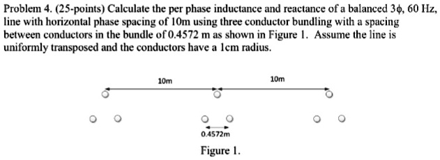 Solved Problem 4 25 Points Calculate The Per Phase Inductance And