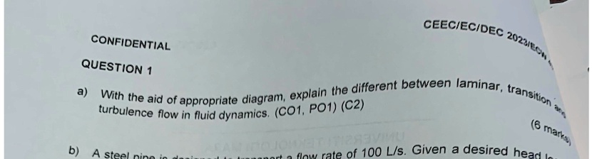 SOLVED: CONFIDENTIAL QUESTION 1 a) With the aid of appropriate diagram, explain the different ...
