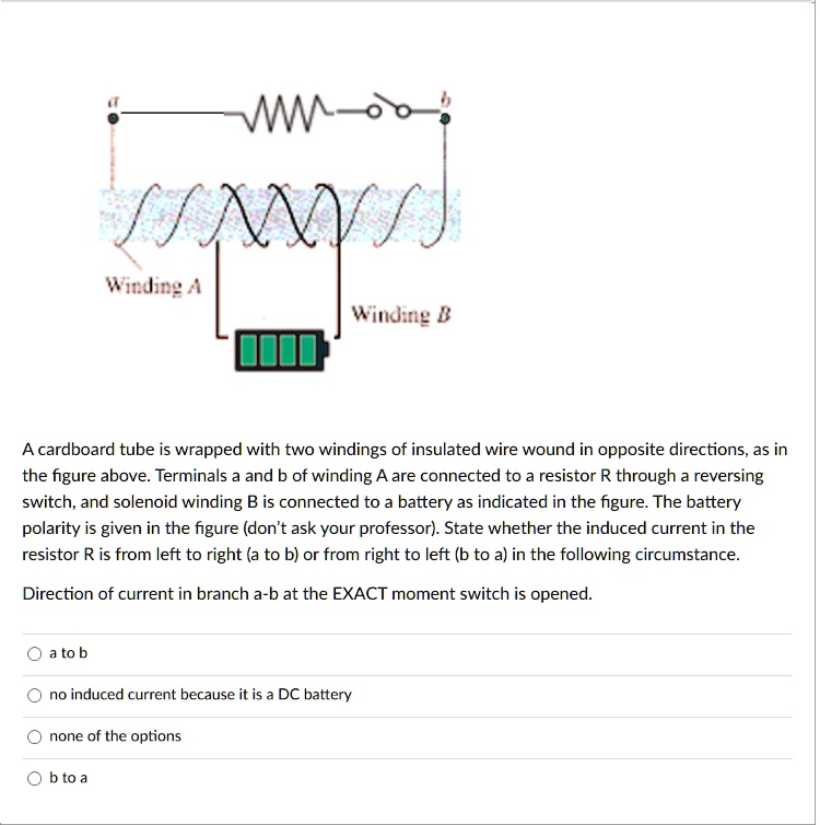 w oo icding a winding a cardboard tube is wrapped with two windings of ...
