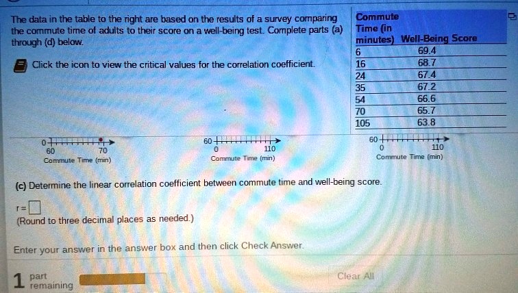 The data in the table to the right are based on the results of a survey ...