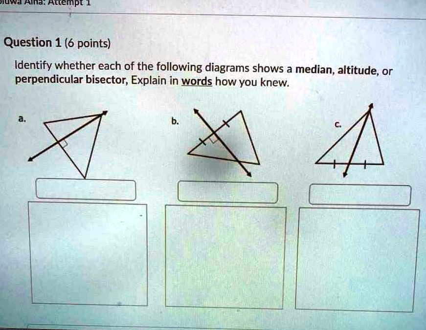 SOLVED: Litd Aina: AltempL 1 Question 1 (6 points): Identify whether ... SOLVED: Litd Aina: AltempL 1 Question 1 (6 points): Identify whether ...