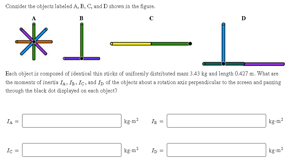 consider the objects labeled a b c and d shown in the figure 1 1 each object is composed of ...