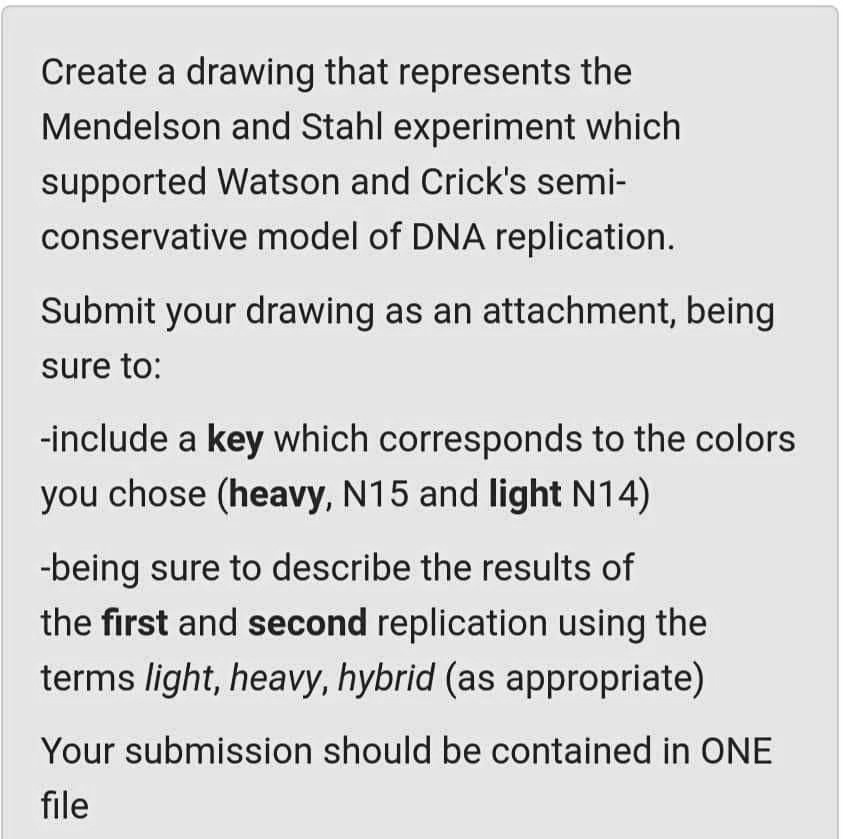 SOLVED: Create a drawing that represents the Mendelson and Stahl ...