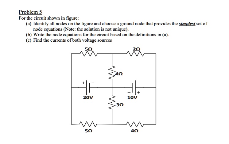 Solved Problem 5 For The Circuit Shown In Figure A Identify All