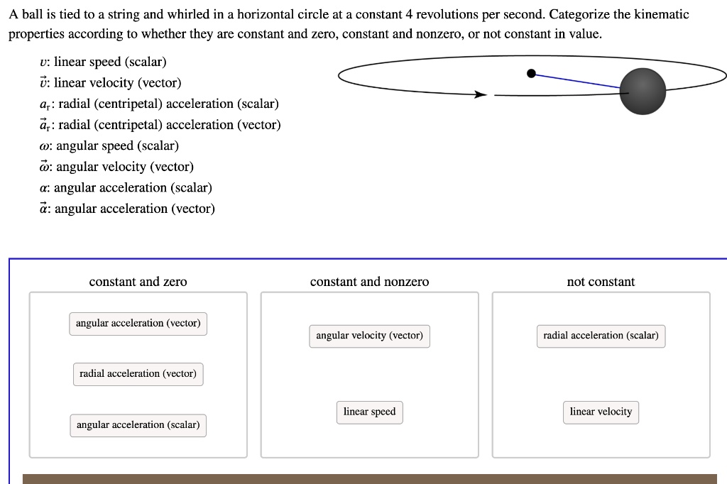 a ball is tied to a string and whirled in a horizontal circle at a ...