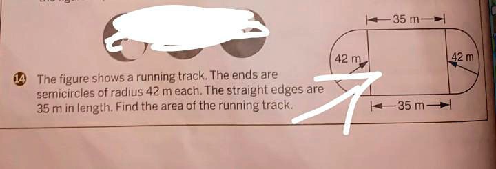 SOLVED: The figure shows the running track. The ends are semicircles of ...