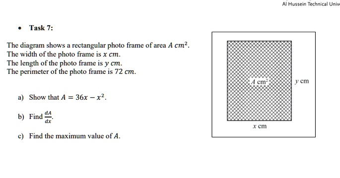 Alusseir ectnicanunivTask 7:The diagram shows rectang… - SolvedLib