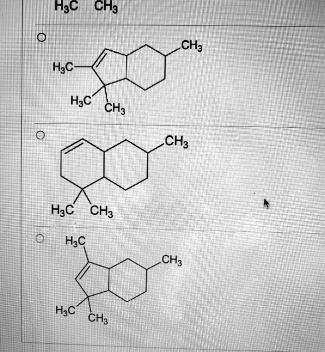 SOLVED: H3C CH3 H3C CH3 H3C CH3 H3C CH3 CH3