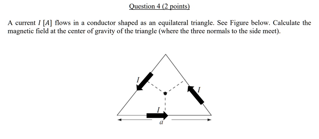SOLVED: Question 4 (2 points) A current I [A] flows in a conductor ...