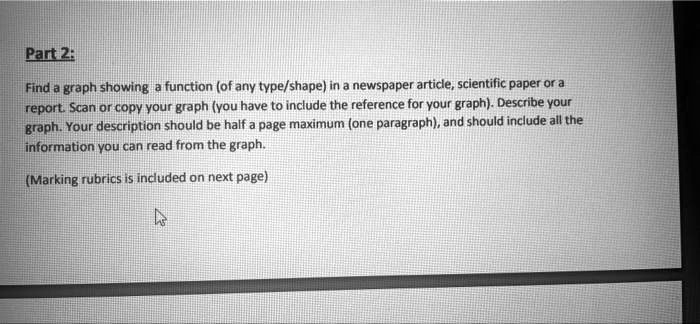 Part 2: Find a graph showing a function (of any type/shape) in a ...