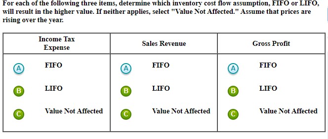SOLVED: For each of the following three items, determine which ...