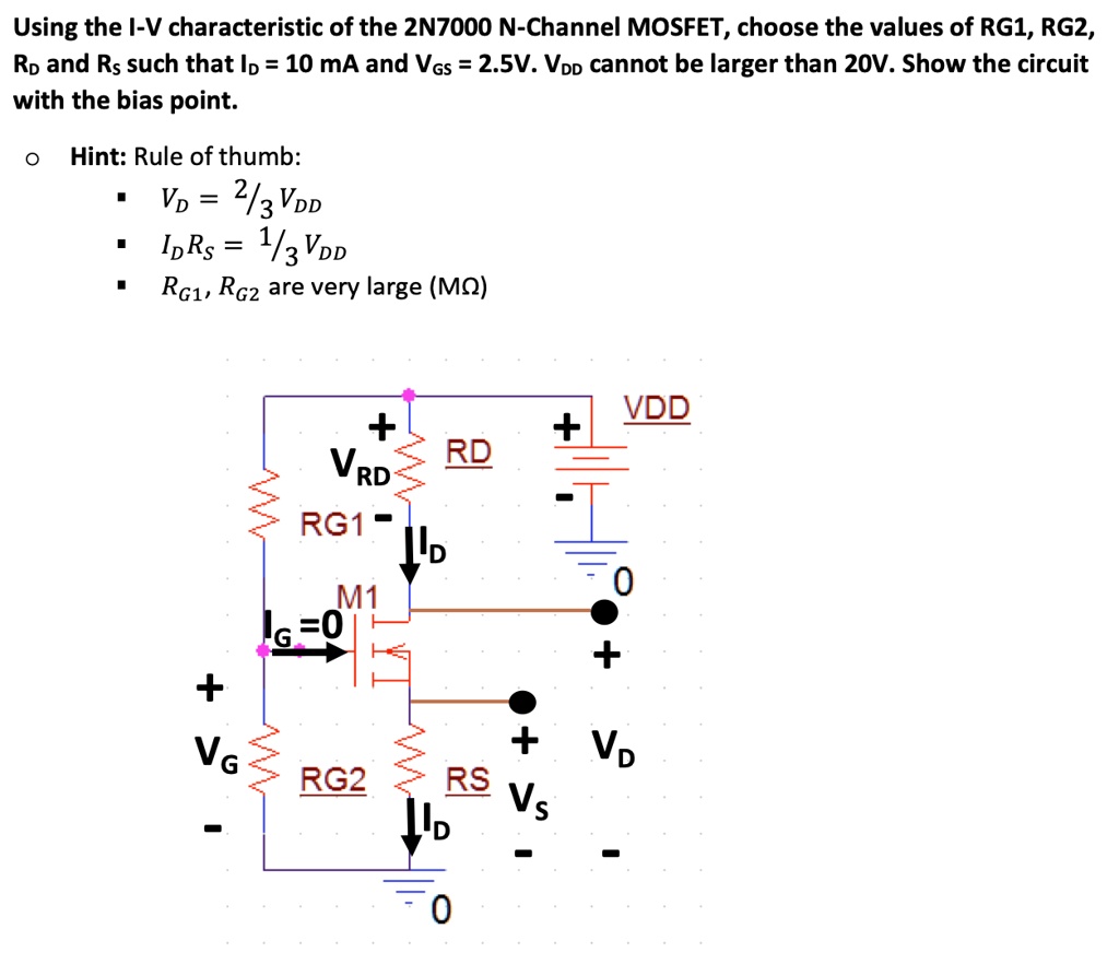 SOLVED: Texts: Using the I-V characteristic of the 2N7000 N-Channel ...