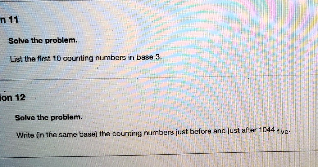 SOLVED N 11 Solve The Problem List The First 10 Counting Numbers In SOLVED N 11 Solve The Problem List The First 10 Counting Numbers In