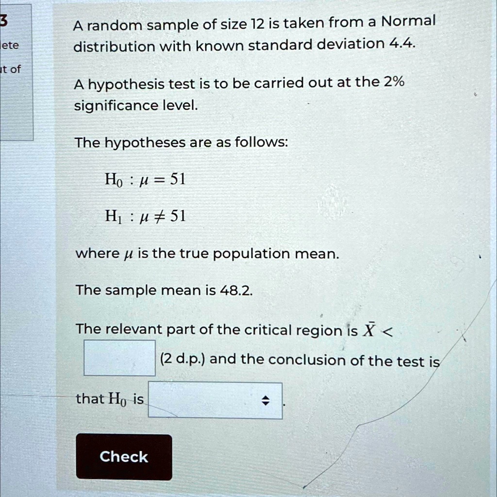 A random sample of size 12 is taken from a Normal distribution with ...
