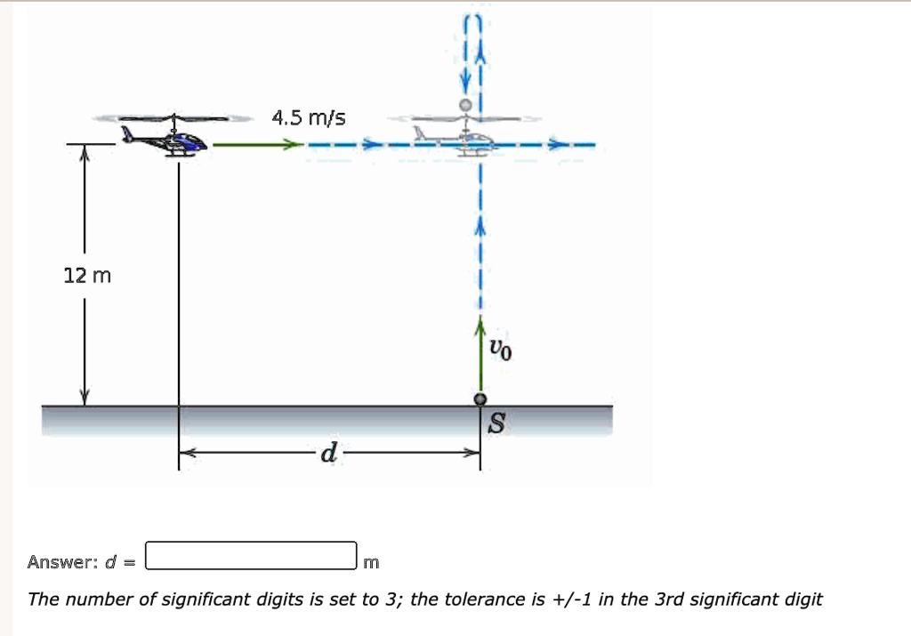 SOLVED: 'A toy helicopter is flying in a straight line at a constant ...