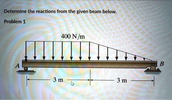 determine the reactions from the given beams below determine the reactions from the given beam ...