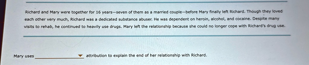 richard and mary were together for 16 years seven of them as a married ...