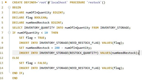 I Have An Error In This Sql Stored Procedure It Says Call Mydbrestock Error Code 1172 Result