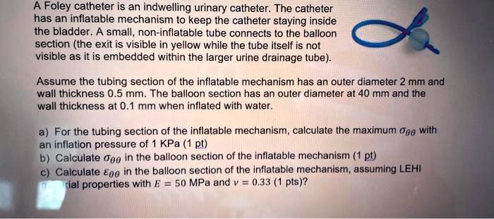 A Foley catheter is an indwelling urinary catheter. The catheter has an ...