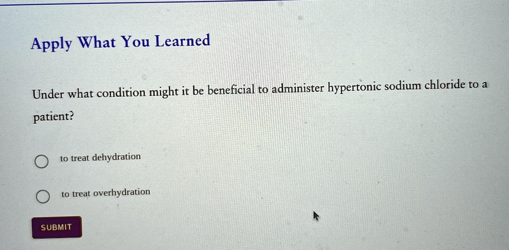 apply what you learned under what condition might it be beneficial to ...