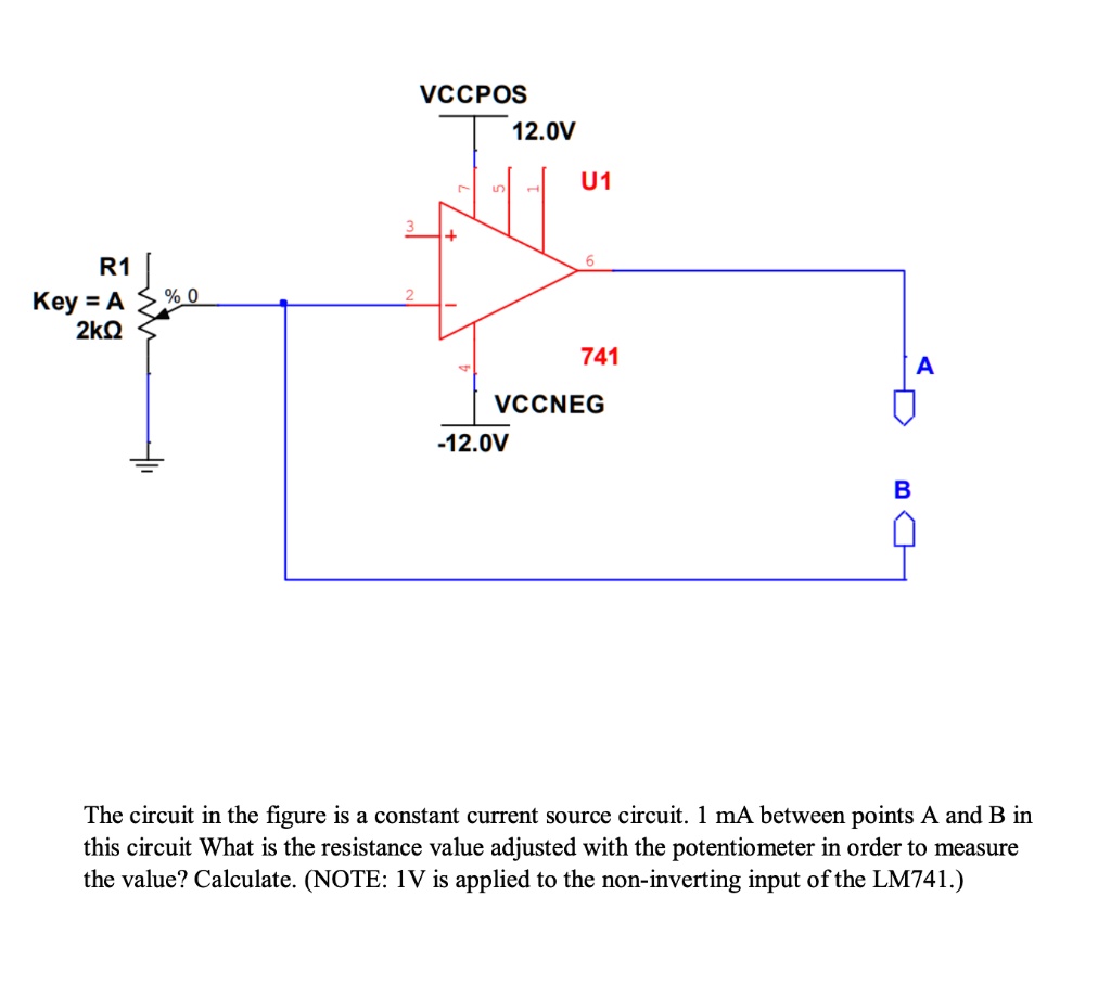 SOLVED: The circuit in the figure is a constant current source circuit ...