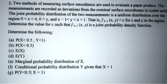 2 two methods of measuring surface smoothness are used to evaluate ...
