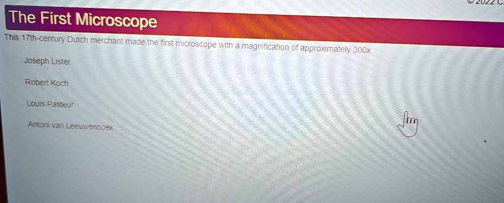 The First Microscope This 17th-century Dutch merchant made the first ...