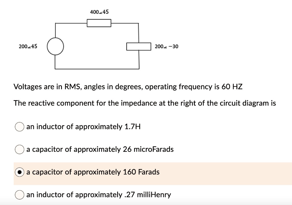200?45 400?45 200?30 Voltages are in RMS, angles in degrees, operating ...