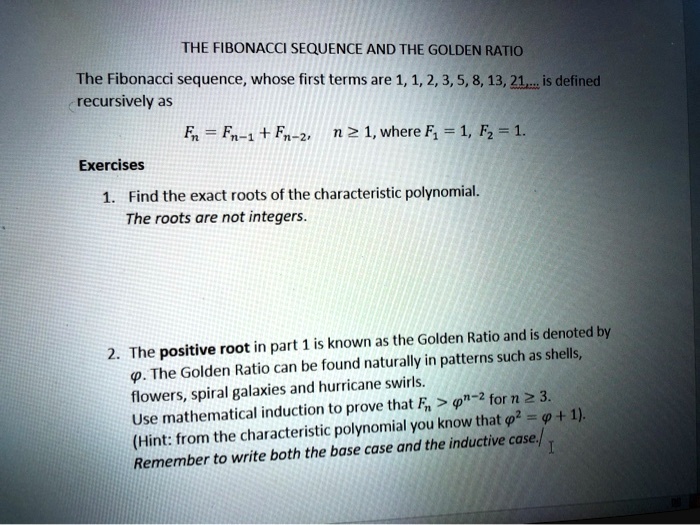 the fibonacci sequence and the golden ratio the fibonacci sequence ...