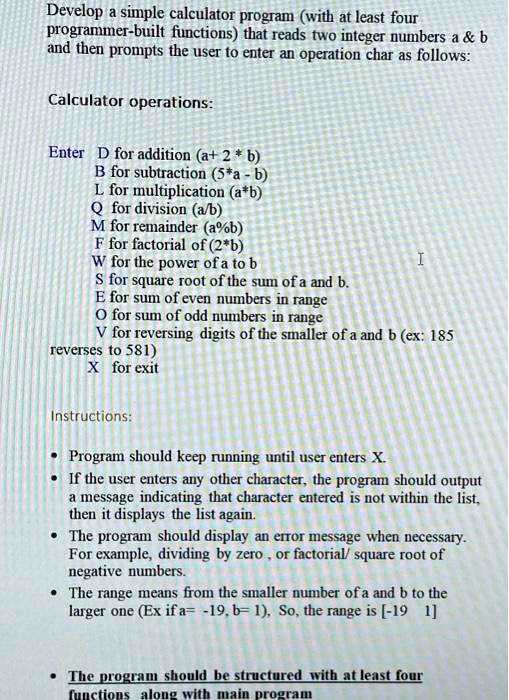 Solved In C Having Trouble With Making The Different Functions Work Develop A Simple