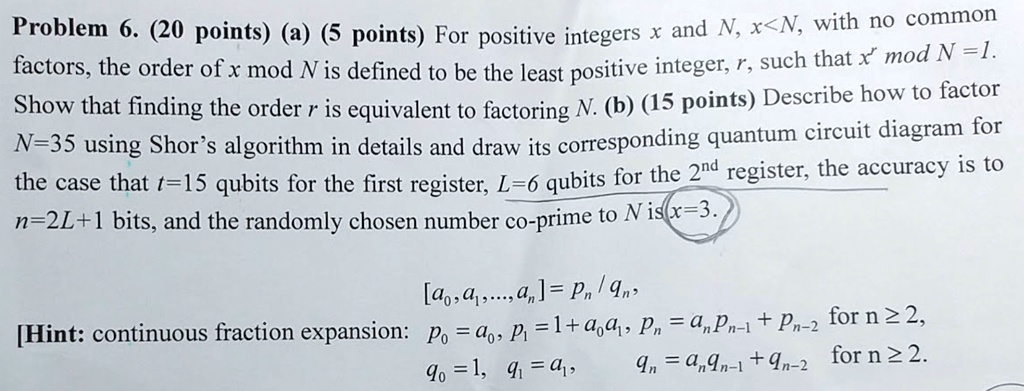 SOLVED: Text: Problem x and N, x