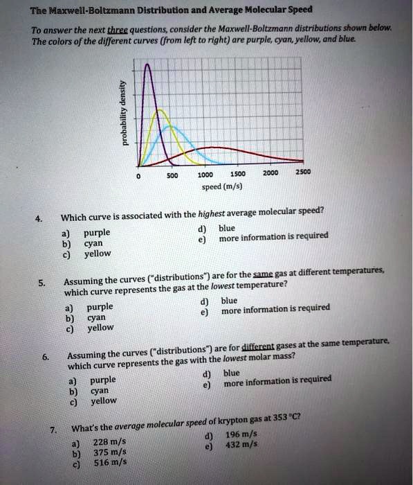 SOLVED: The Maxwell-Boltzmann Distribution and Average Molecular Speed ... SOLVED: The Maxwell-Boltzmann Distribution and Average Molecular Speed ...