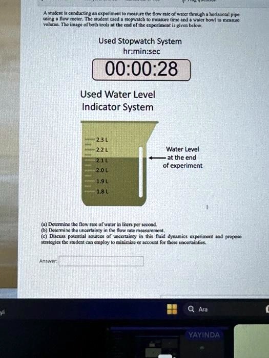 SOLVED: Texts: please show all steps in detail A student is conducting ...