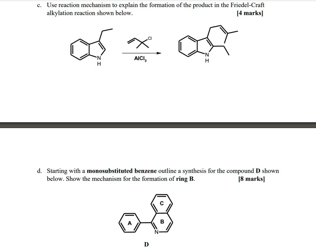use reaction mechanism t0 explain the formation of the product in the ...