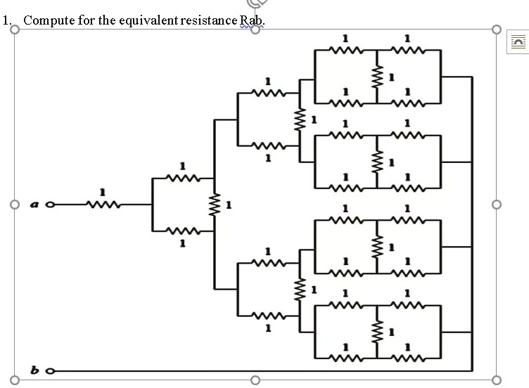 SOLVED: Compute for the equivalent resistance Ral SOLVED: Compute for the equivalent resistance Ral
