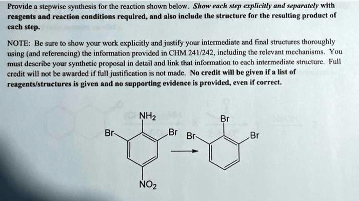 Provide a stepwise synthesis for the reaction shown below. Show each ...