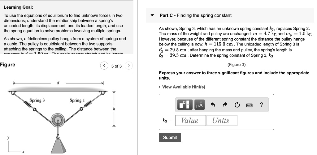 Learning Goal: To use the equations of equilibrium to find unknown forces in two dimensions ...