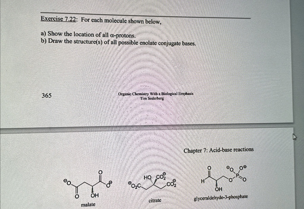 [GET ANSWER] Exercise 7.22: For each molecule shown below, a) Show the ...